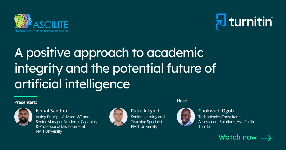 A positive approach to academic integrity and the potential future of ...